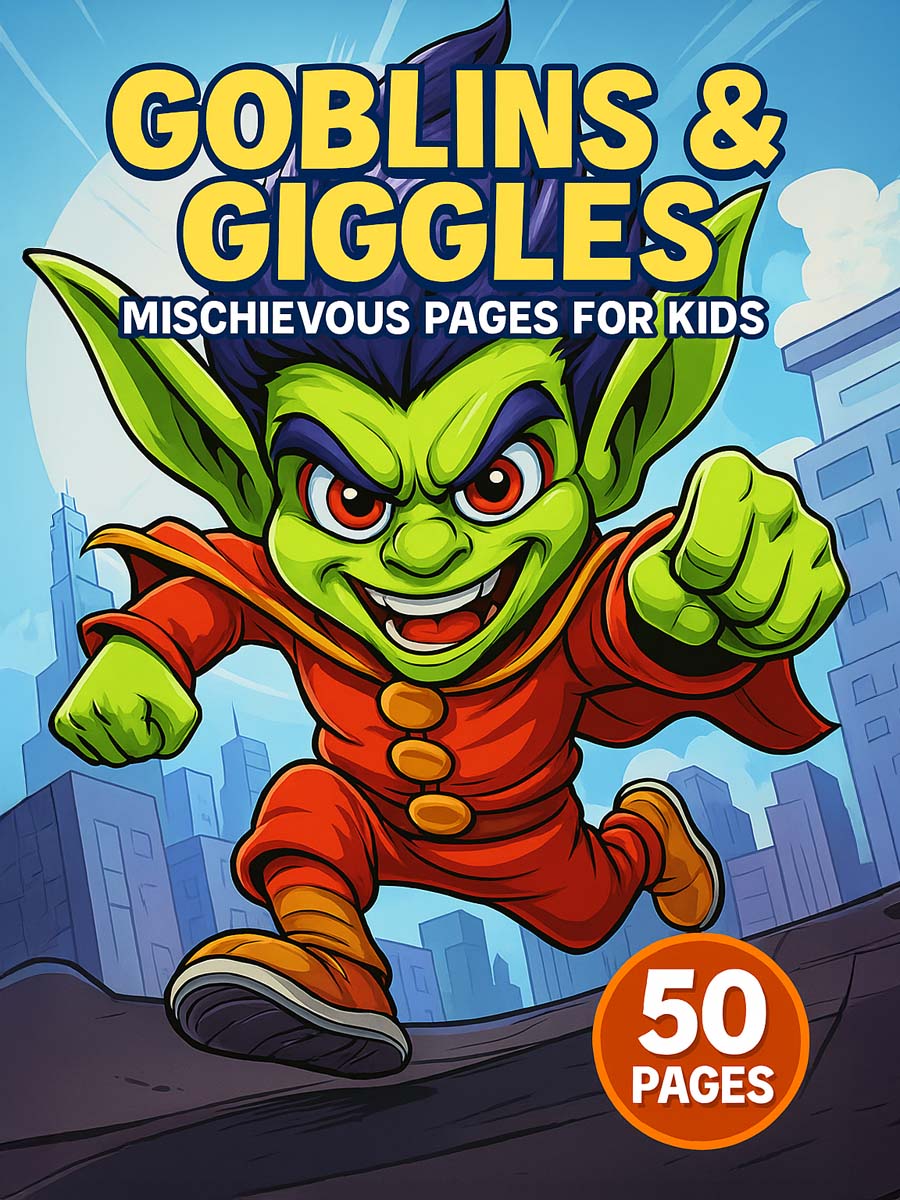 Goblins & Giggles – 50 Mischievous Pages for Kids - Neochic Kids